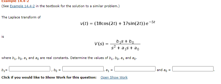 Solved Example 14.4-2 (See Example 14.4-2 in the textbook | Chegg.com