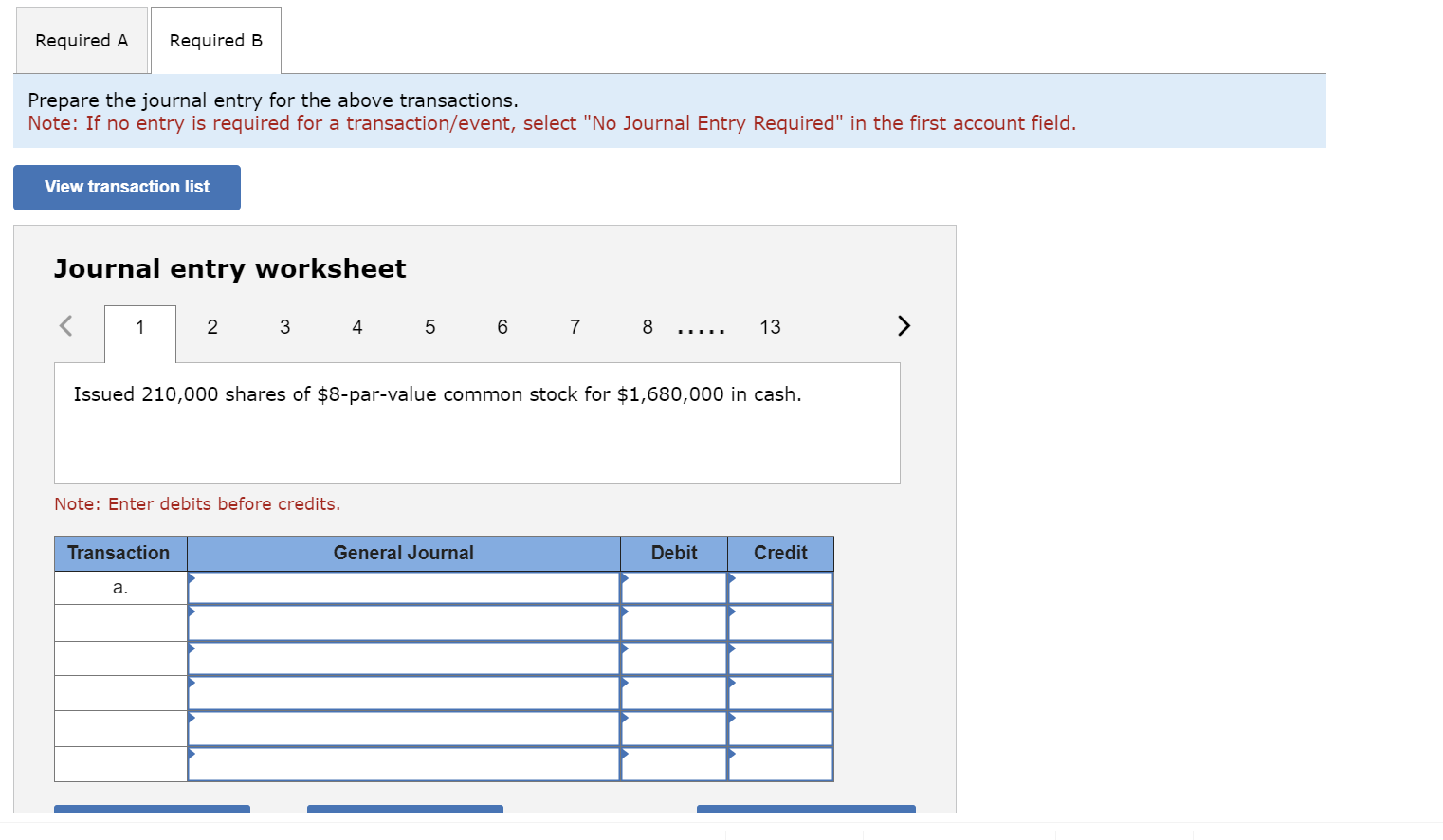 Solved Following are the transactions and adjustments that | Chegg.com