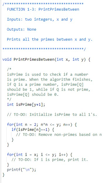 Solved Inputs: two integers, x and y Outputs: None Prints | Chegg.com
