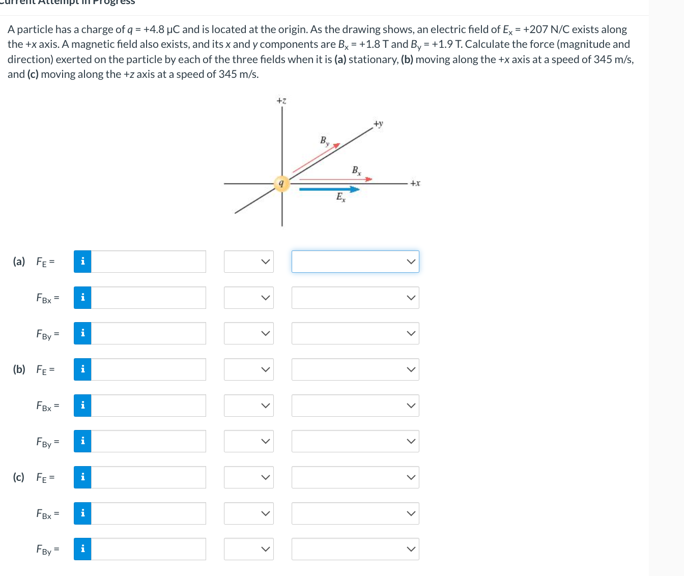 Solved A particle has a charge of q=+4.8μC ﻿and is located | Chegg.com
