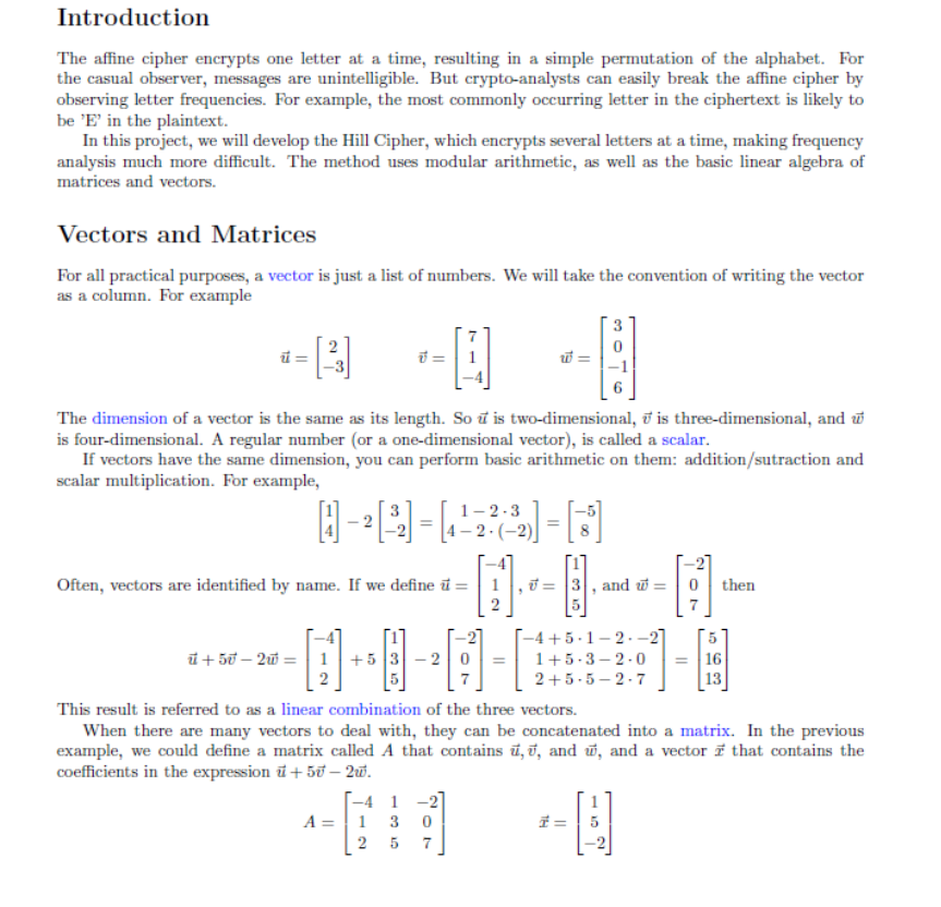 Solved 4. Using the A from the previous problem, compute | Chegg.com