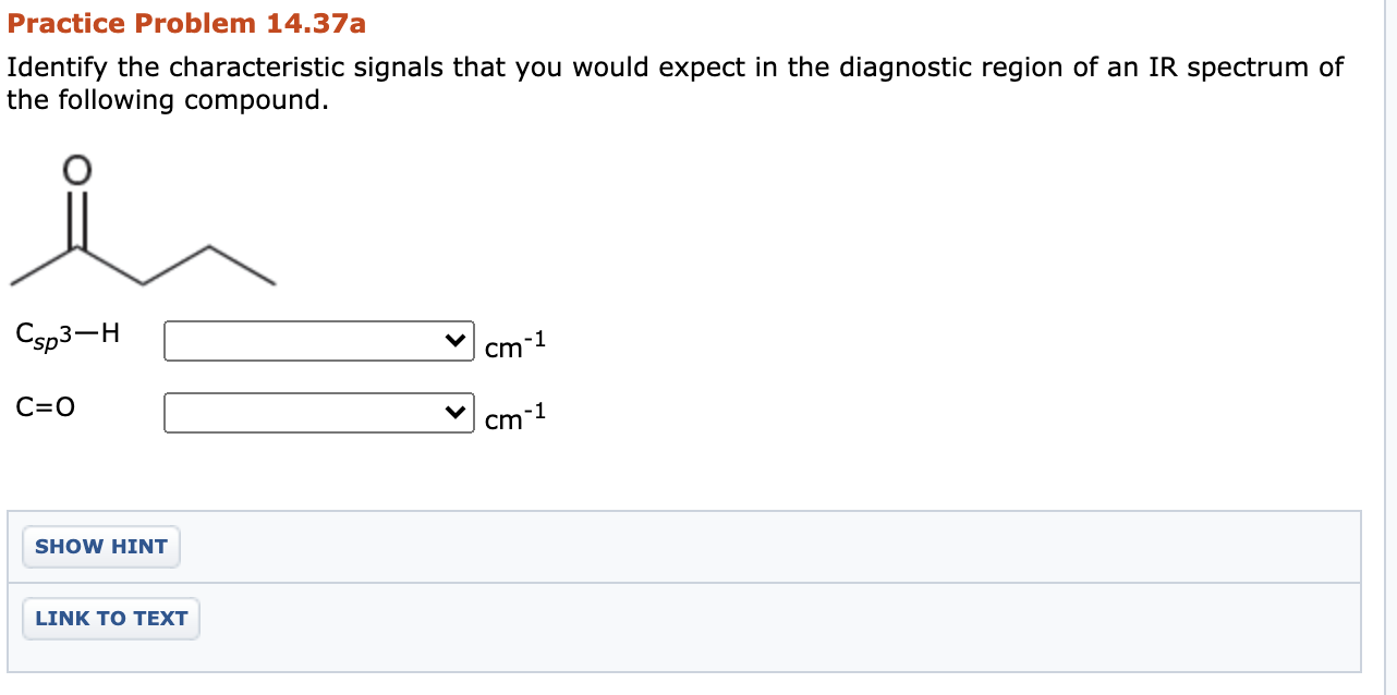 Solved Practice Problem 14.37a Identify the characteristic | Chegg.com