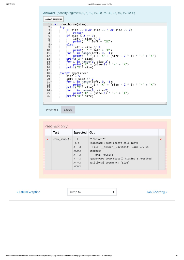 Solved 1801020 Labos Debugging page 4 of B) Question 4 Write | Chegg.com