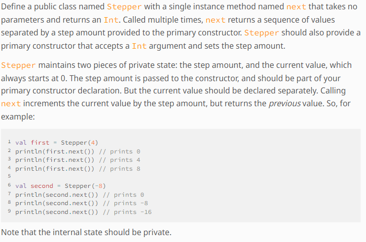 Solved Define a public class named Stepper with a single | Chegg.com Solved Define a public class named Stepper with a single | Chegg.com