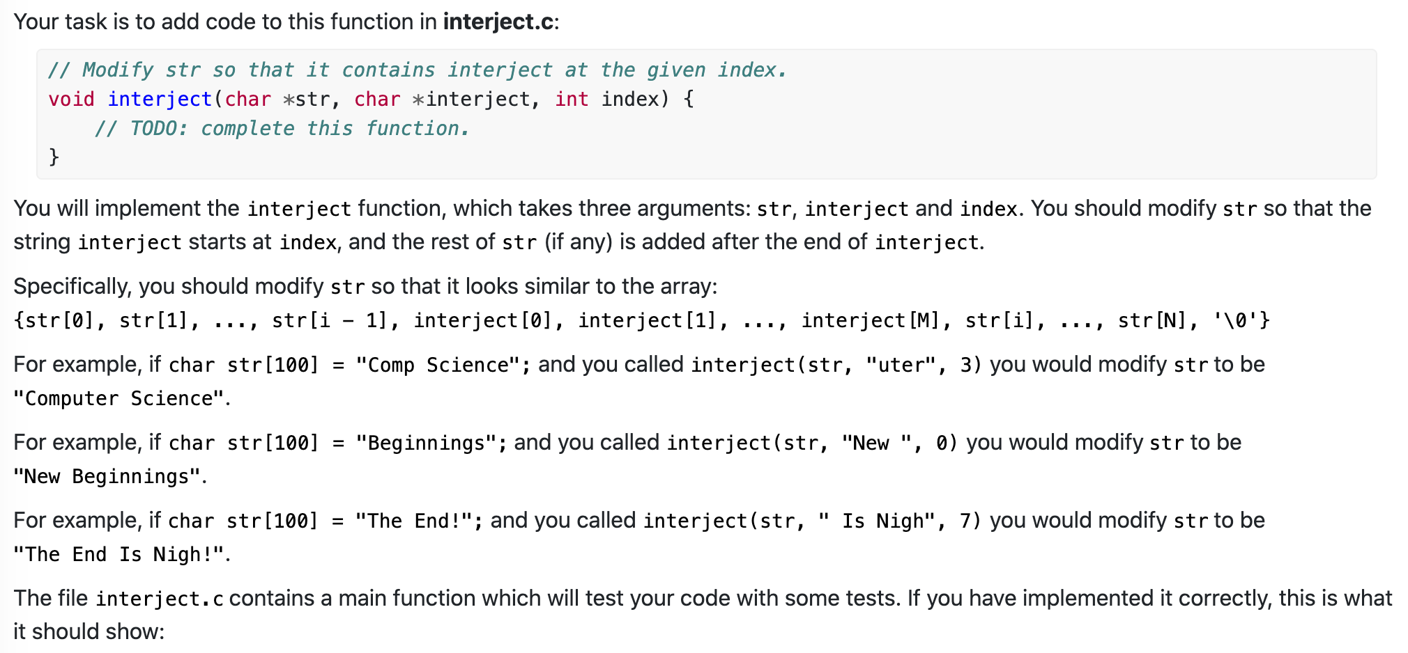 Solved #include #define MAX_SIZE 1002 // Modify str so that | Chegg.com