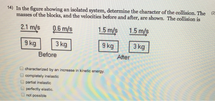 Solved 14) In the figure showing an isolated system, | Chegg.com