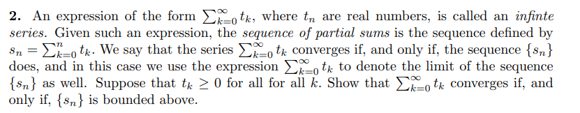 Solved 2. An expression of the form kao tk, where tn are | Chegg.com