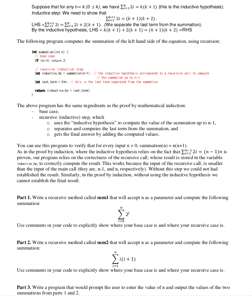 Solved Recursive thinking in programming is closely related | Chegg.com