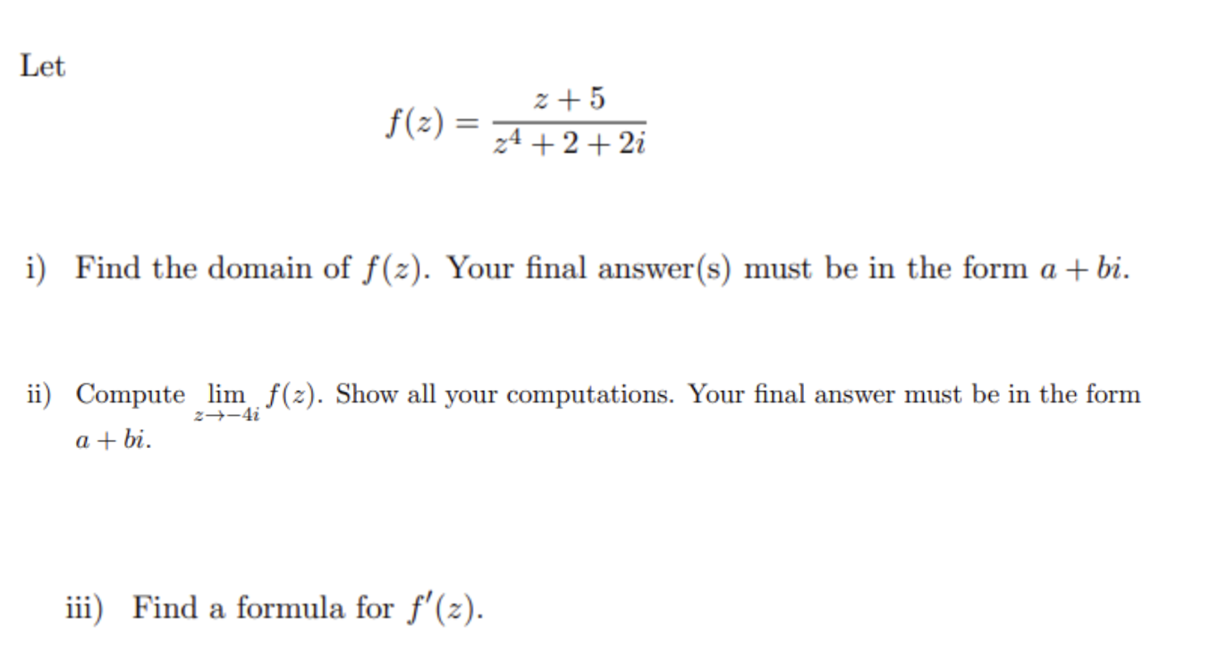 Solved Answer each part for this function thoroughly showing | Chegg.com