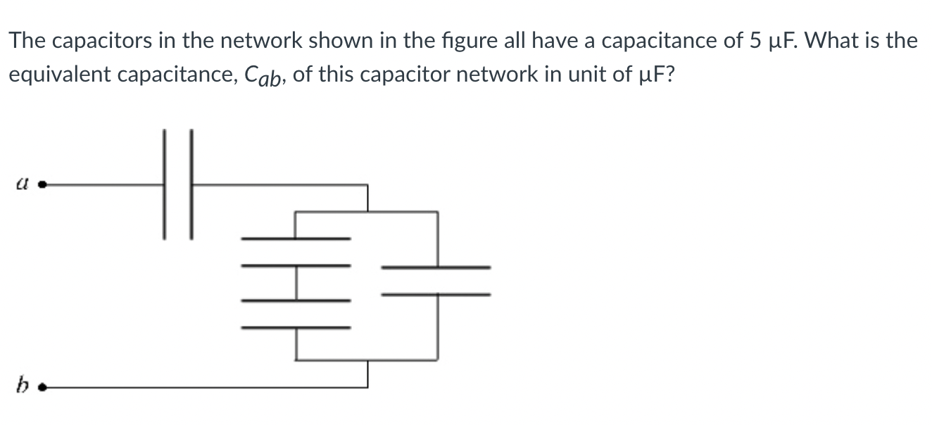 Solved The capacitors in the network shown in the figure all | Chegg.com