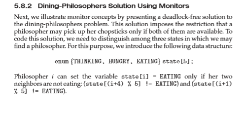 Solved Consider the solution to the Dining Philosophers | Chegg.com