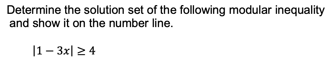 Solved Determine the solution set of the following modular | Chegg.com