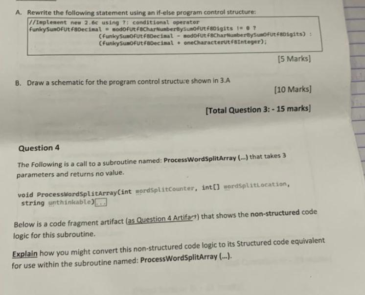 Solved A. Rewrite the following statement using an if-else | Chegg.com