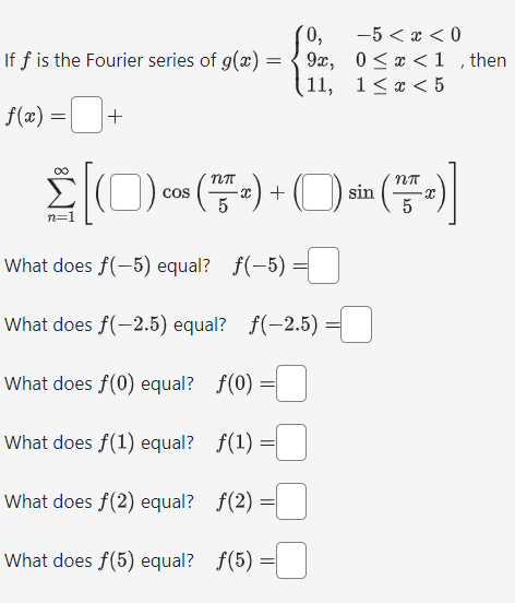 Solved If f ﻿is the Fourier series of | Chegg.com