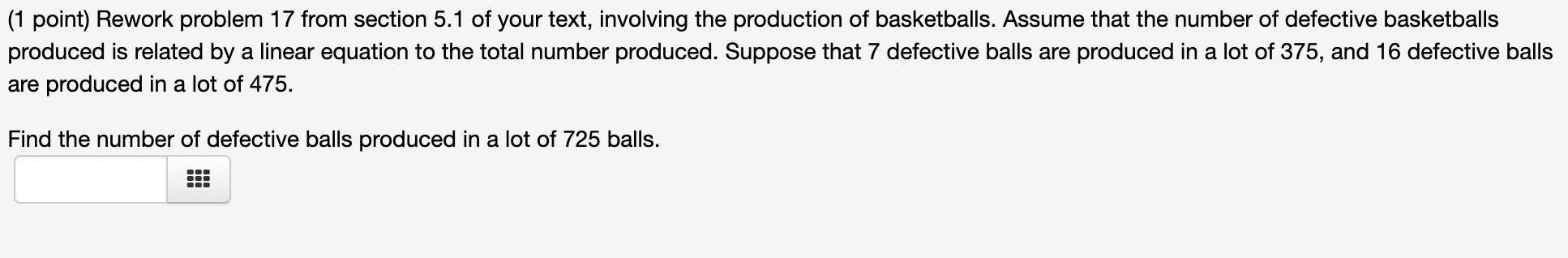Solved 1 Point Rework Problem 17 From Section 5 1 Of Your