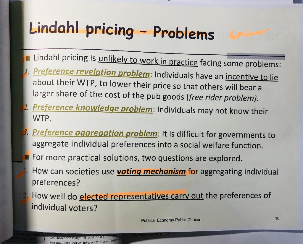 Solved How do you understand Lindahl pricing Procedure | Chegg.com