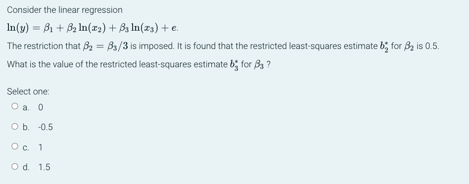 Solved Consider the linear regression | Chegg.com