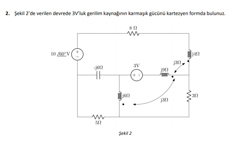 Solved In the circuit given in figure 2,find the complex | Chegg.com
