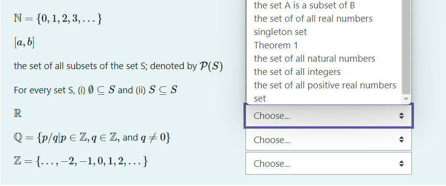 Solved the set containing all the objects under | Chegg.com