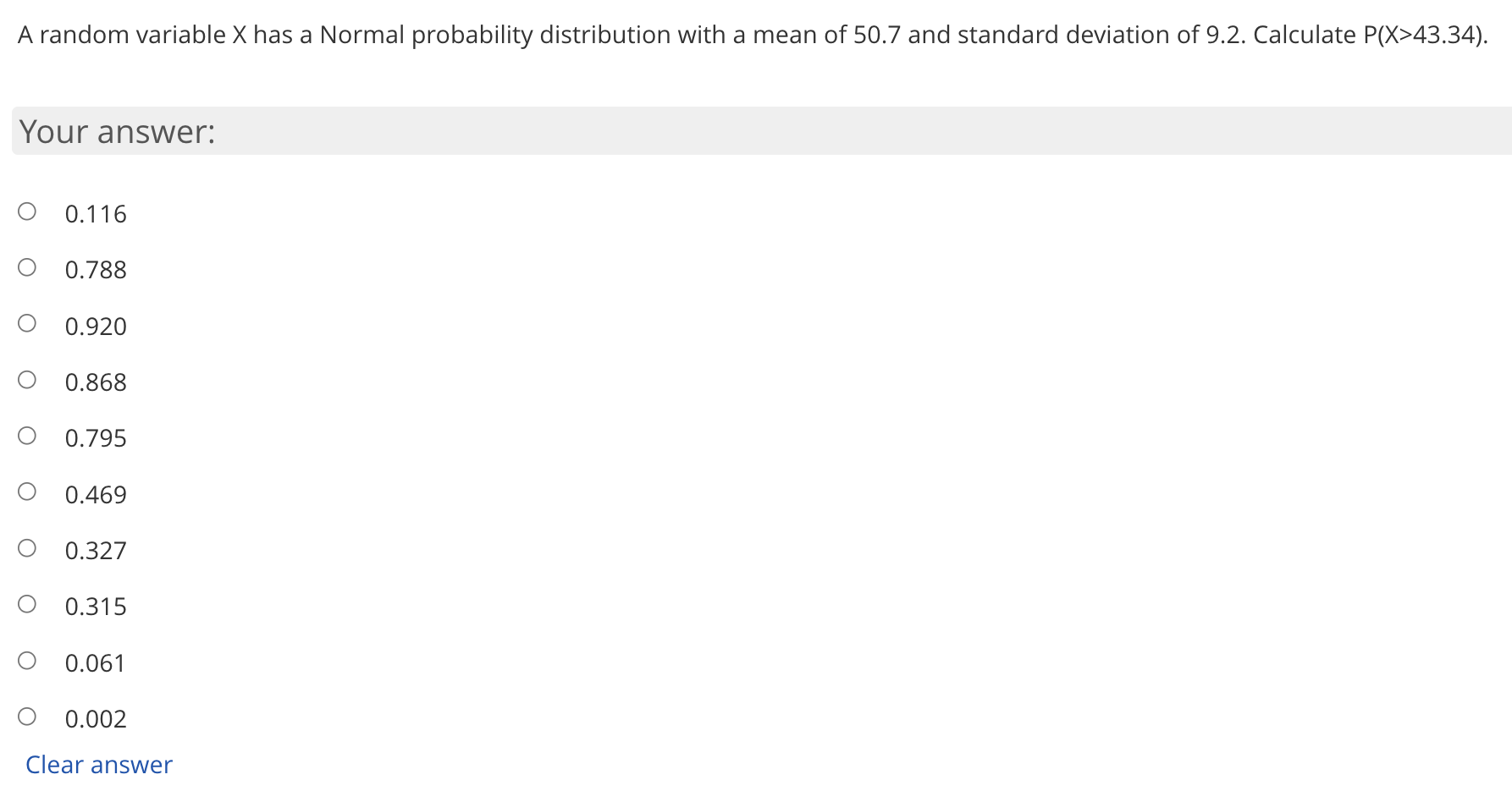 Solved A random variable X has a Normal probability | Chegg.com