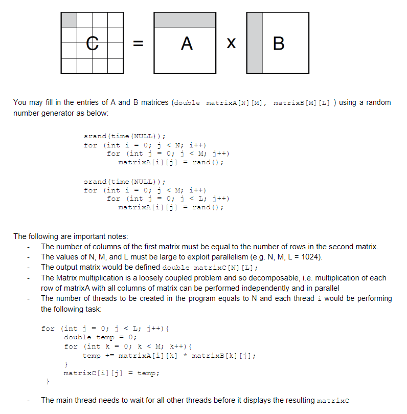 Solved Write a program that uses threads to perform a | Chegg.com