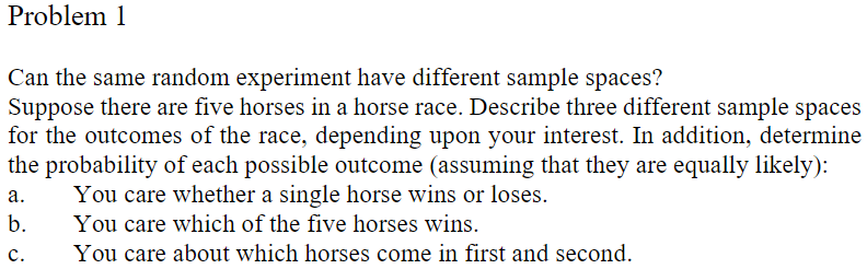[Solved]: Please find the probability of each possible outc