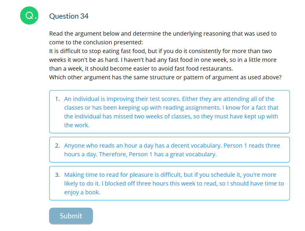 Solved Question 34 Read The Argument Below And Determine The