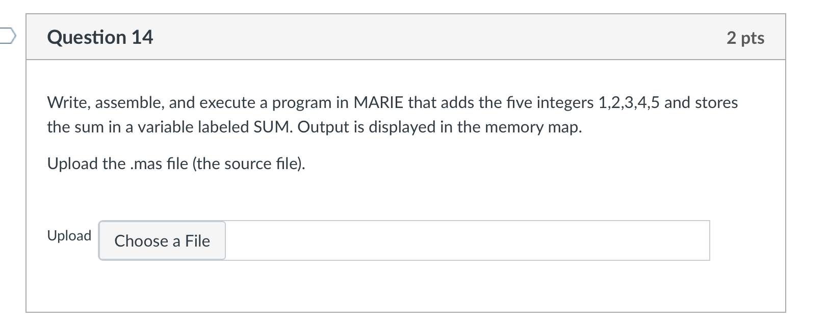 Solved Write, assemble, and execute a program in MARIE that | Chegg.com Solved Write, assemble, and execute a program in MARIE that | Chegg.com