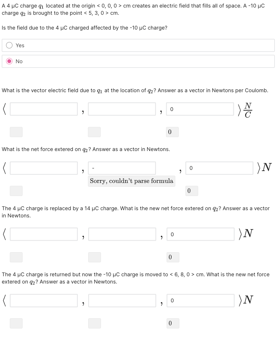 Solved A 4 UC charge qı located at the origin cm | Chegg.com