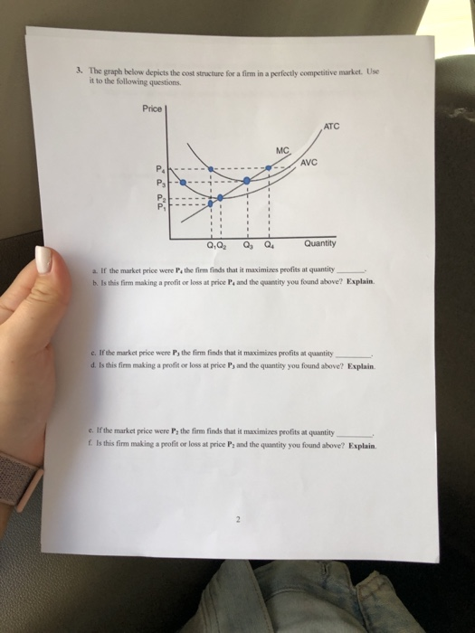 Solved the graph below depicts the cost structure for a firm | Chegg.com