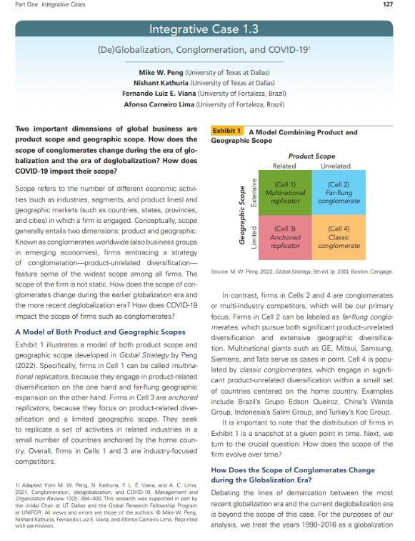 Solved ase Discussion Questions 1. From an institution-based | Chegg.com