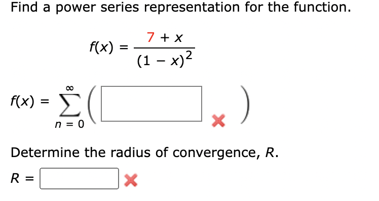 Solved Find a power series representation for the function. | Chegg.com