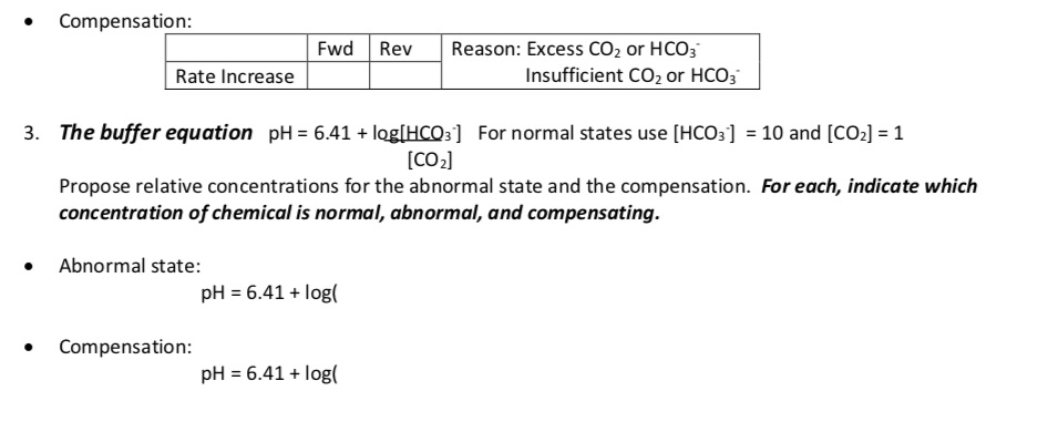 Four Abnormal pH Conditions: 1. Respiratory (lungs) | Chegg.com