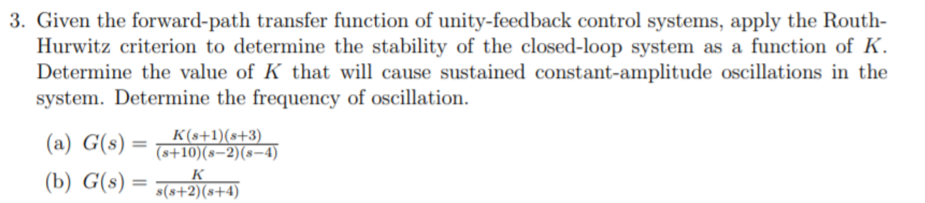 Solved 3. Given the forward-path transfer function of | Chegg.com