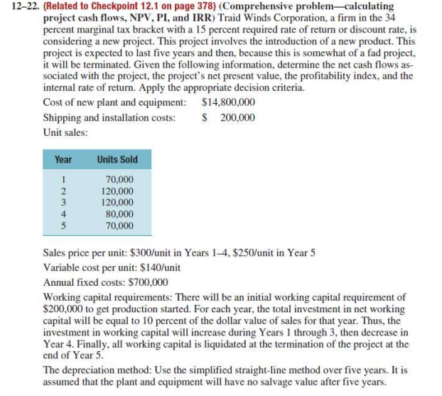 Solved 12–22. (Related to Checkpoint 12.1 on page 378) | Chegg.com