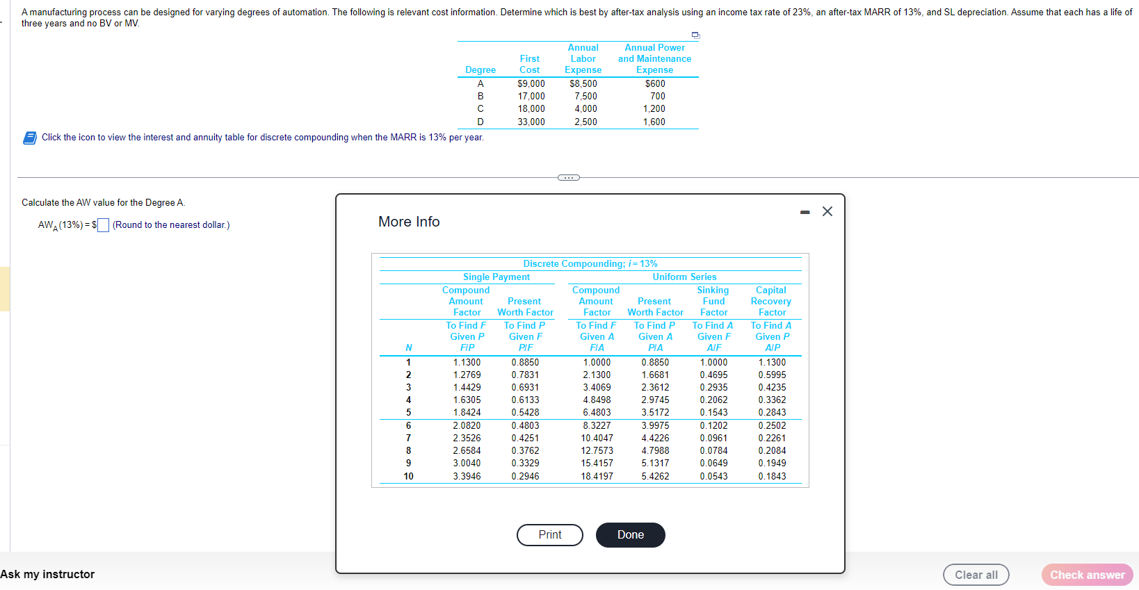 Solved Click the icon to view the interest and annuity table | Chegg.com