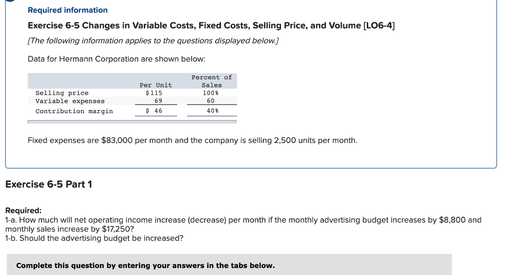 Solved Exercise 6-4 Computing and Using the CM Ratio [LO6-3] | Chegg.com