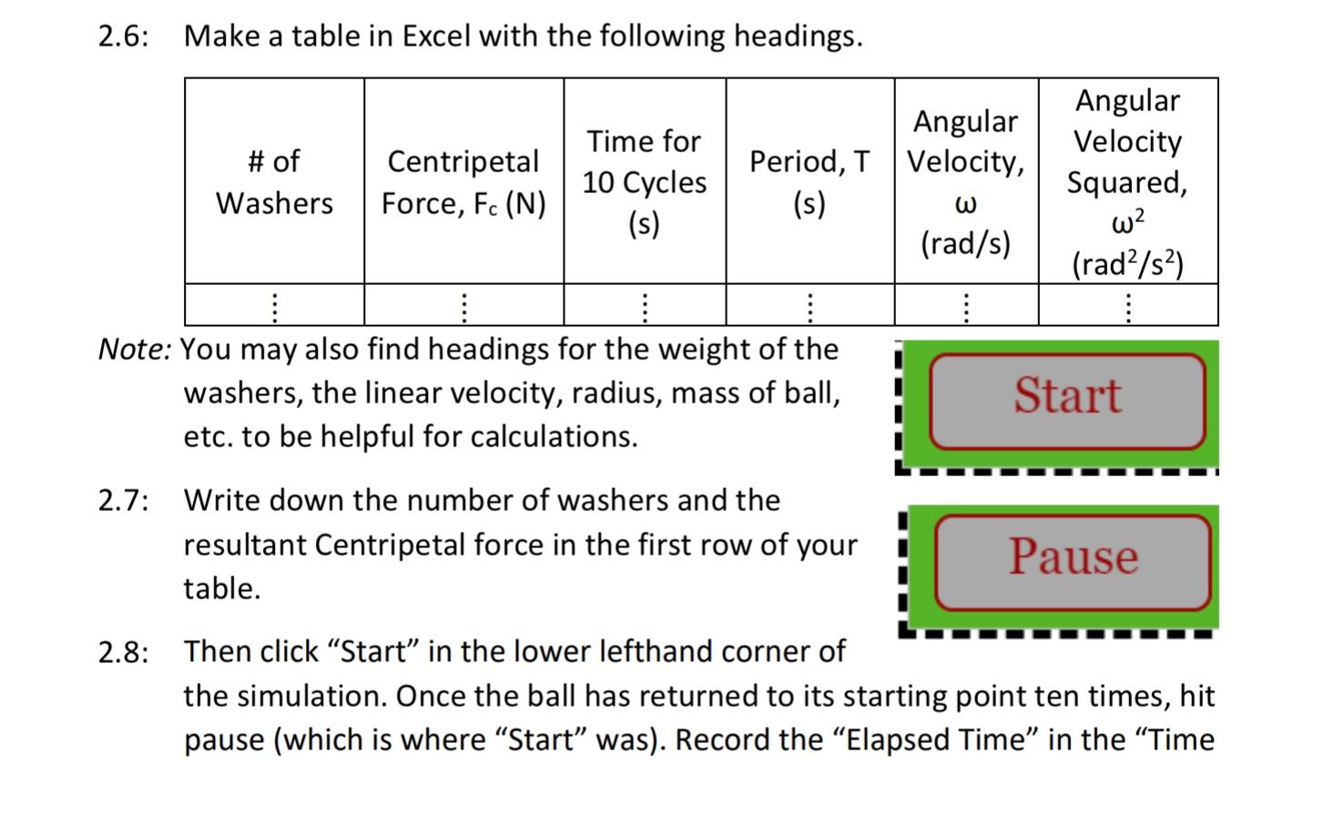 Solved 2.1: Open the "Classic Circular Force Lab” | Chegg.com
