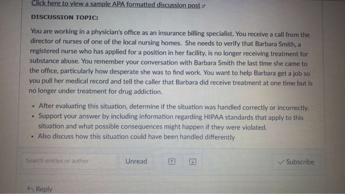 Solved Click here to view a sample APA formatted discussion | Chegg.com