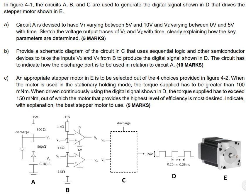 In figure 4-1, the circuits A, B, and C are used to | Chegg.com