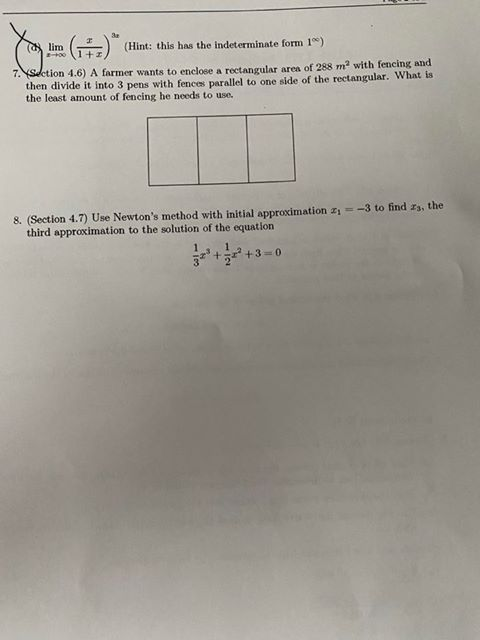 Solved Math 1171 Assignment 5 (4.1-4.3, 4.5-4.7) Nam Student | Chegg.com