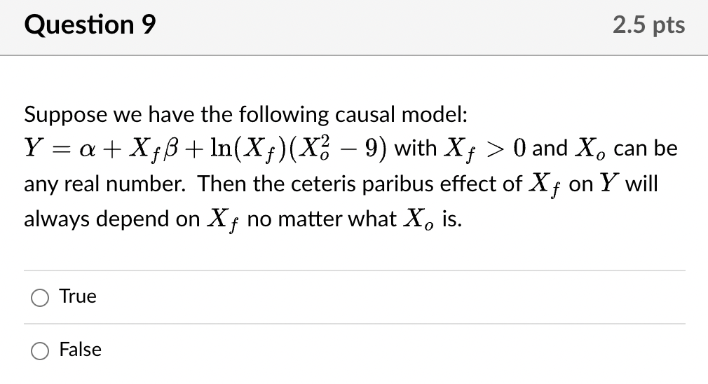 Solved Suppose we have the following causal model: | Chegg.com