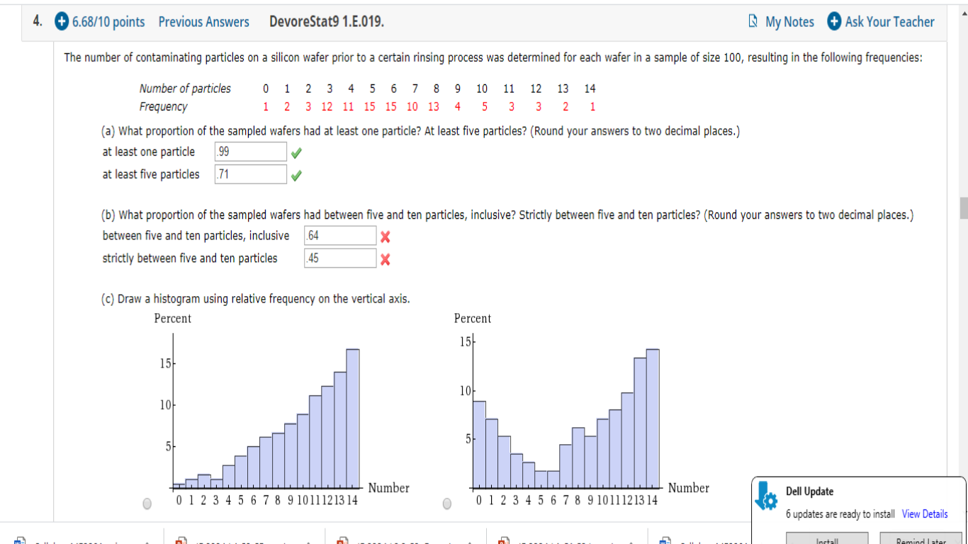 Solved 4. + 6.68/10 points Previous Answers DevoreStat9 | Chegg.com