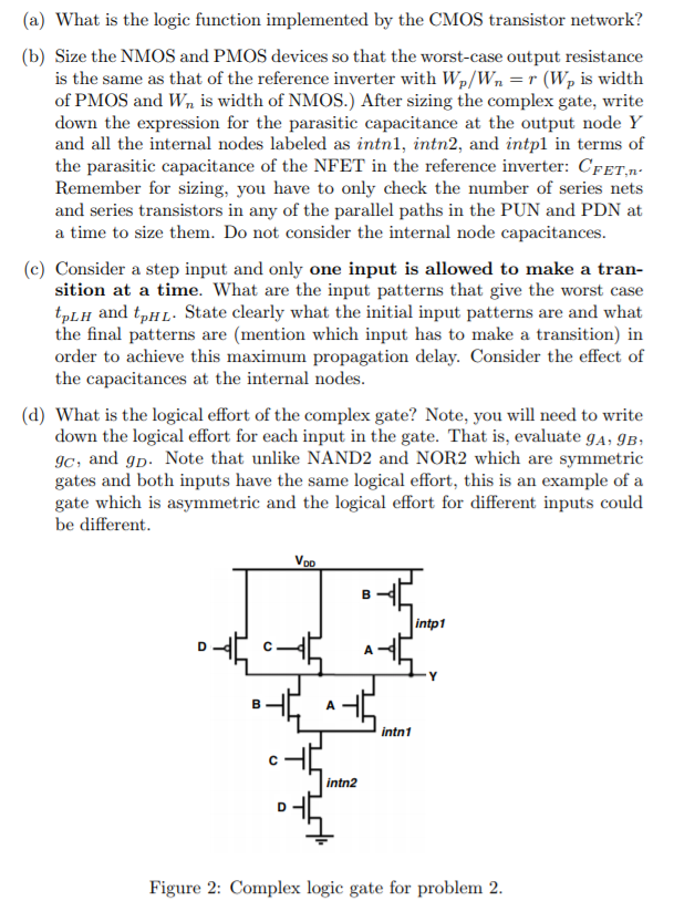 (a) What is the logic function implemented by the | Chegg.com