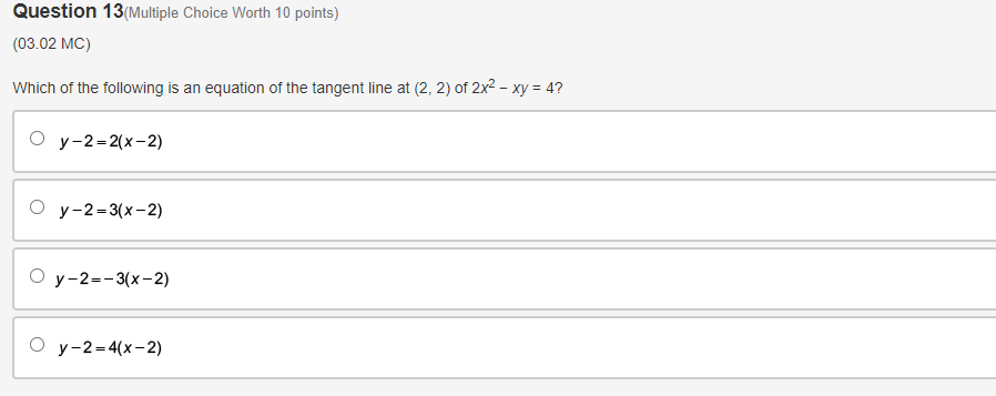 Solved Question 13 (Multiple Choice Worth 10 points) (03.02 | Chegg.com