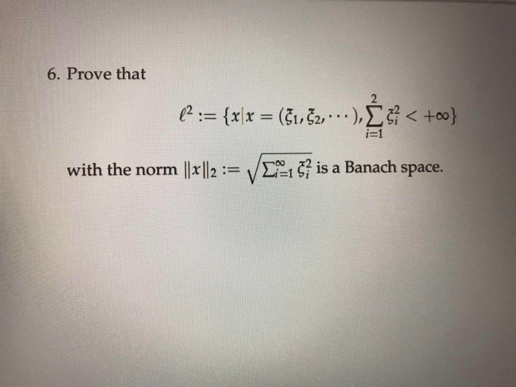 Solved 6. Prove that 2.= x x = (Ẽ L