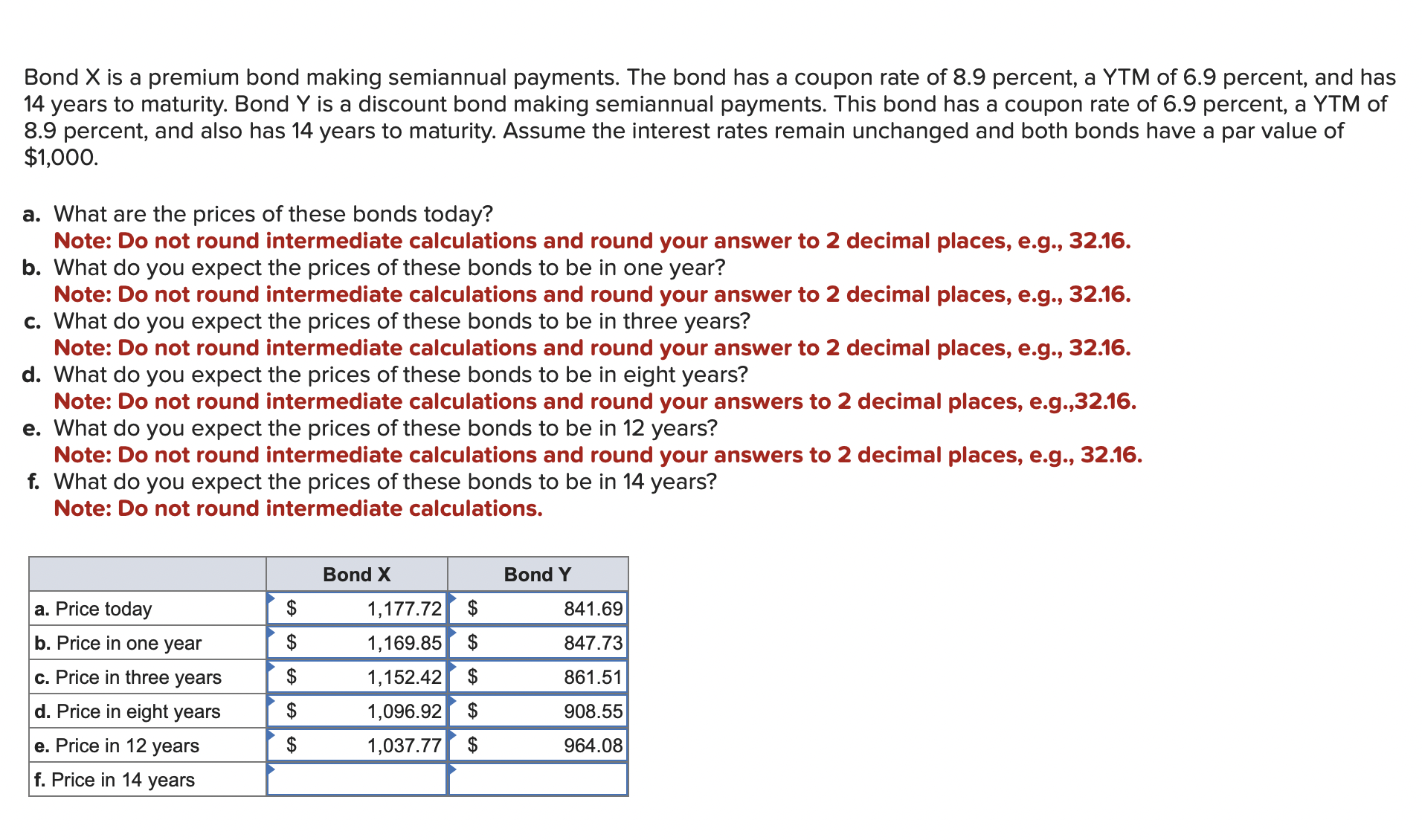 Bond X is a premium bond making semiannual payments. | Chegg.com