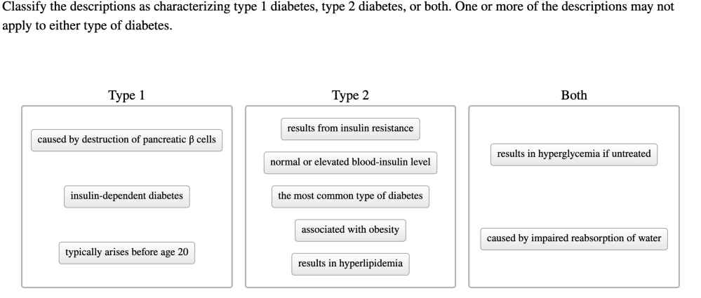 Solved Classify the descriptions as characterizing type 1 | Chegg.com