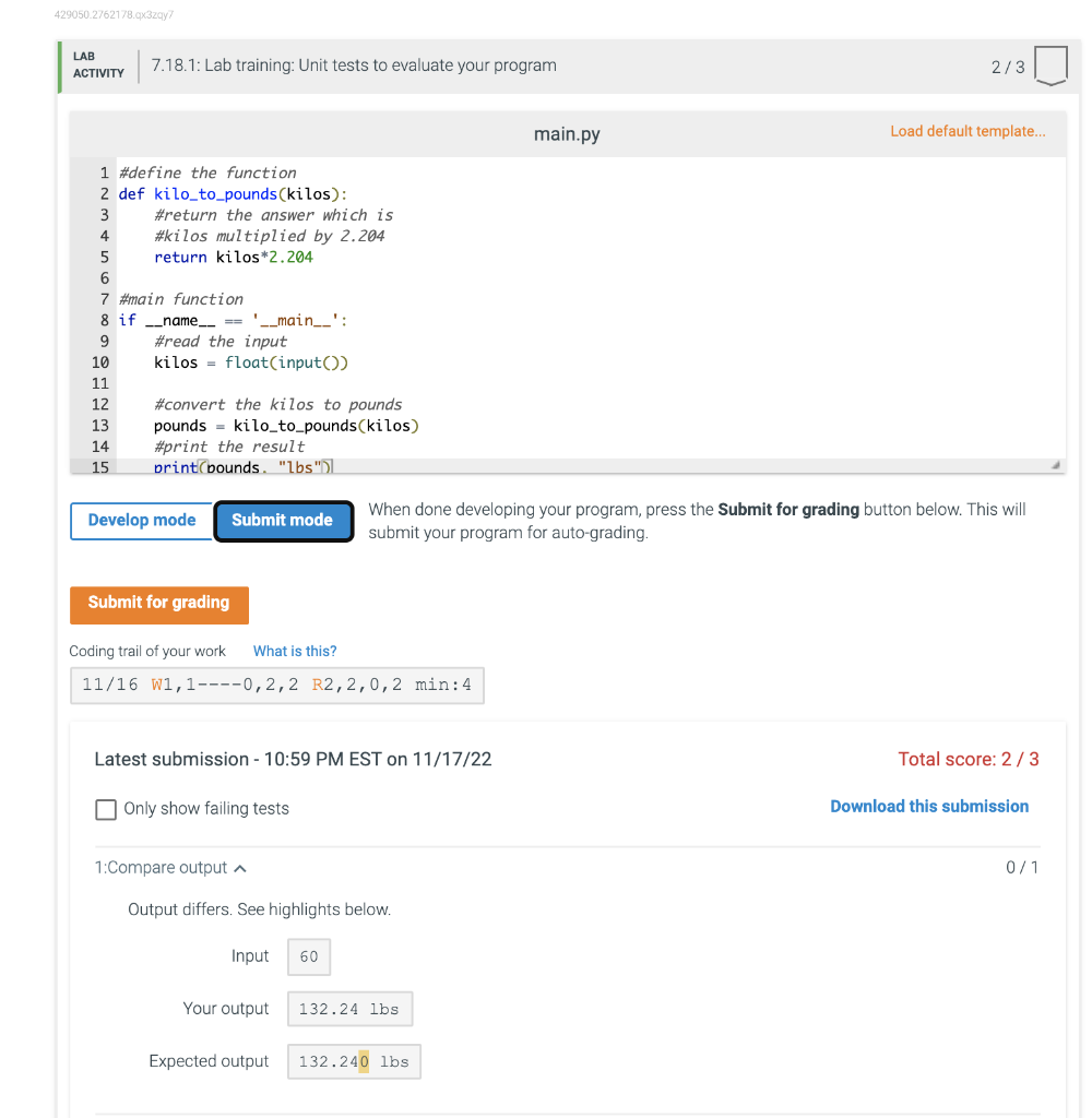 Solved main.py 2/3 \( \begin{aligned} 1 & \text { \#define | Chegg.com