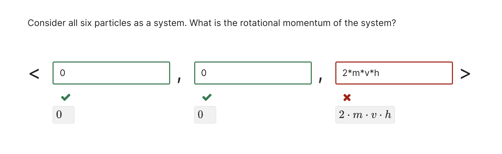 Solved Each of the six particles in the figure has mass m | Chegg.com